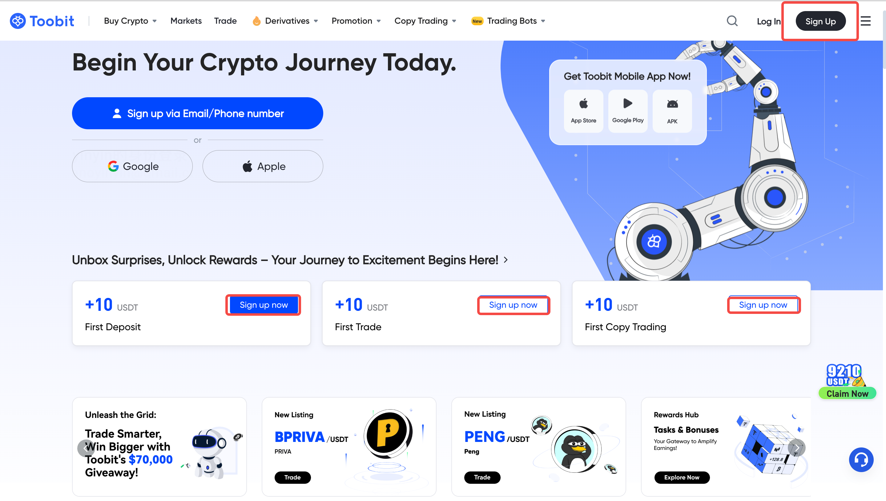 How to Create Your Toobit Account (Web) – Toobit
